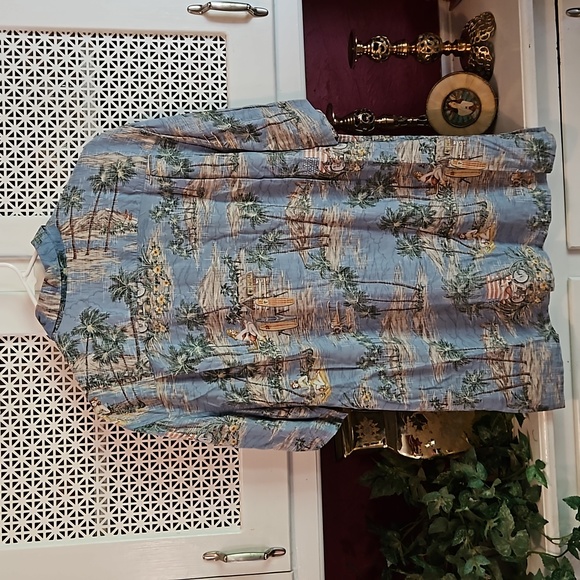 batik bay | Shirts | Vintage Batik Bay Americana Hawaiian Shirt | Poshmark